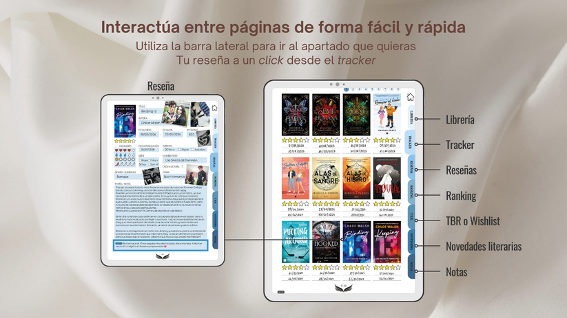 Reading Journal Digital (Español) – Papery Wings