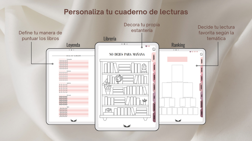 Reading Journal Digital (Español) – Papery Wings